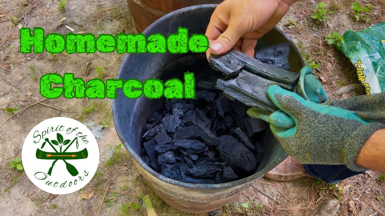 Homemade Charcoal - YouTube