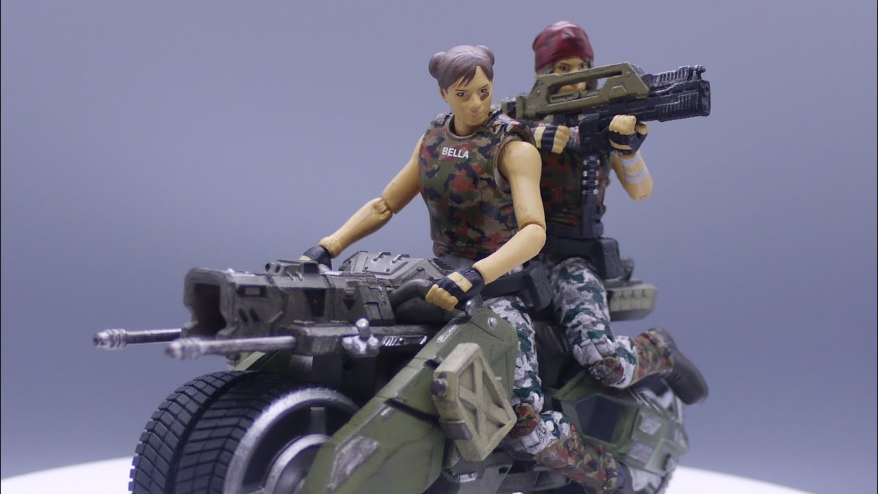 Hiya toys colonial marines Bella & Redding 1/18 scale - YouTube
