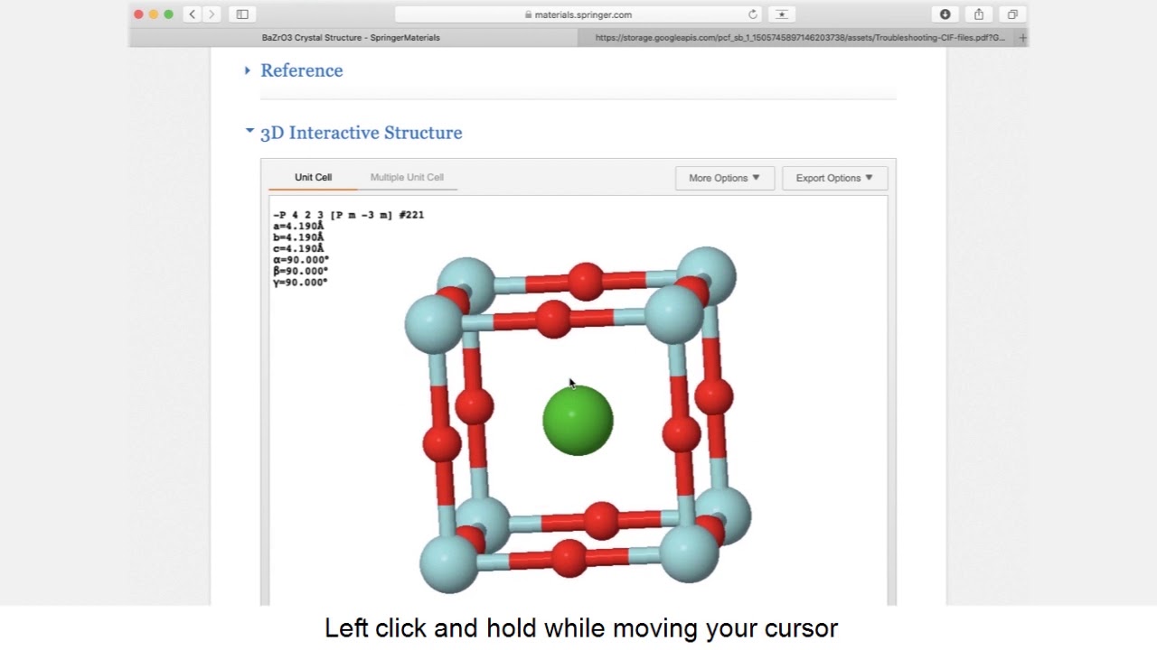 SpringerMaterials How To Find A Crystal Structure YouTube SpringerMaterials How To Find A Crystal Structure YouTube