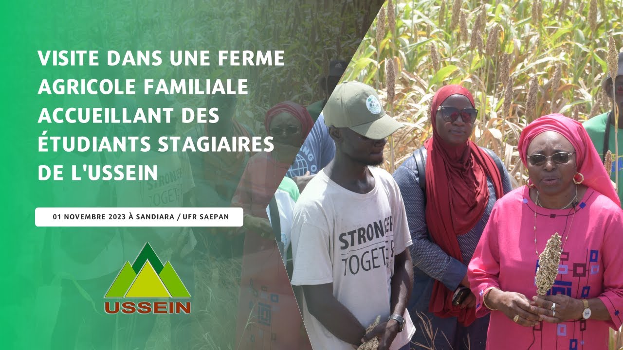 Visite dans une ferme agricole familiale accueillant des étudiants ...