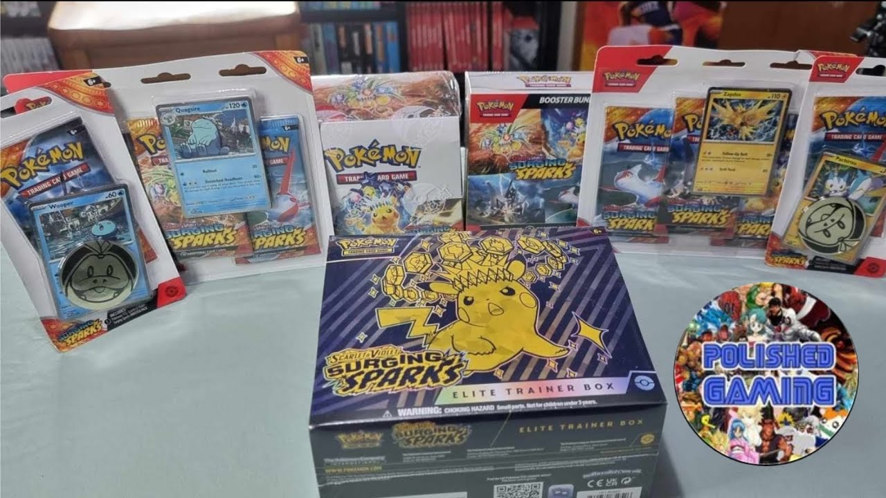 Poke Box Breaks - Surging Sparks Elite Trainer Box Break - Pokemon ...