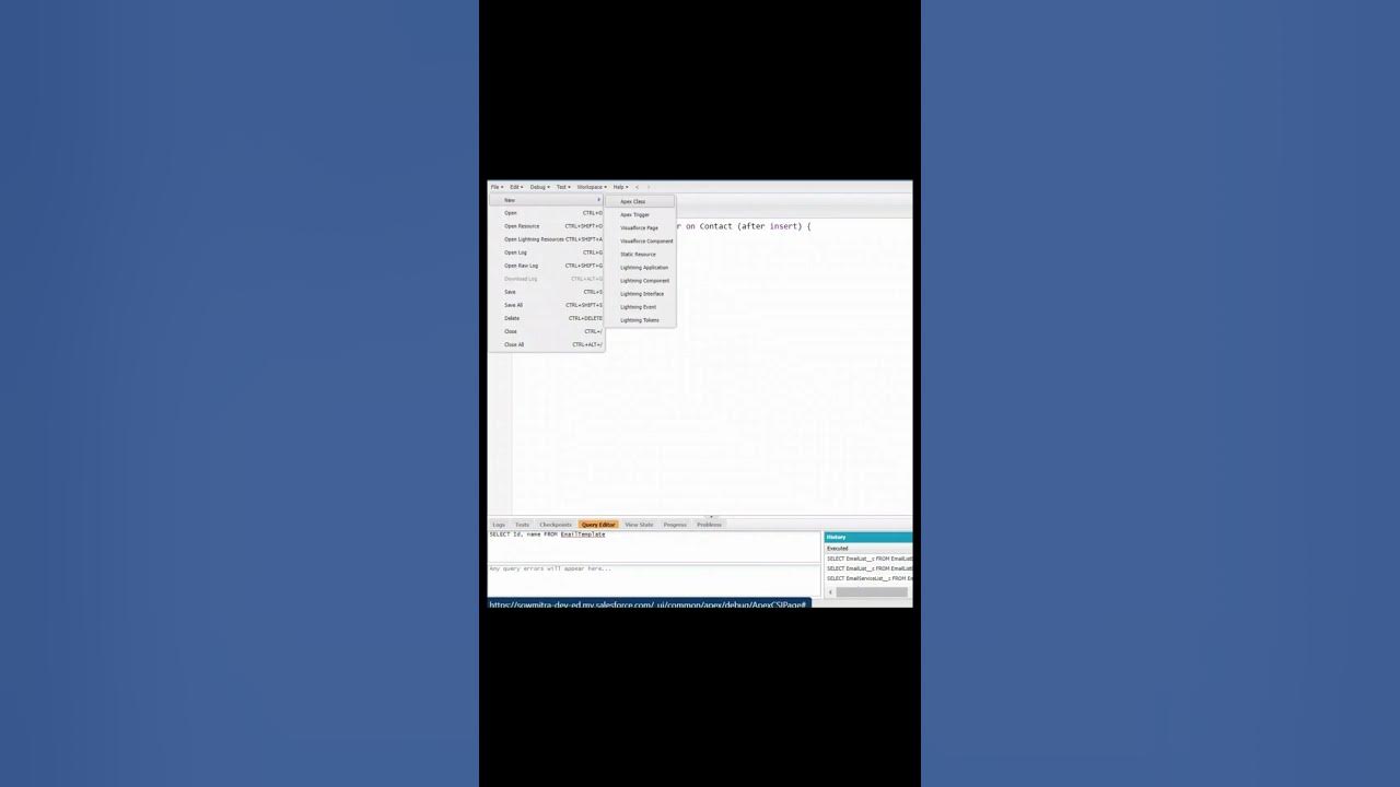 Salesforce Apex Trigger Tutorial Sending Emails On Contact Insert Using Email Templates