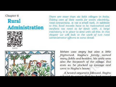 Rural administration class 6 civics in hindi chapter 6 explanation ...
