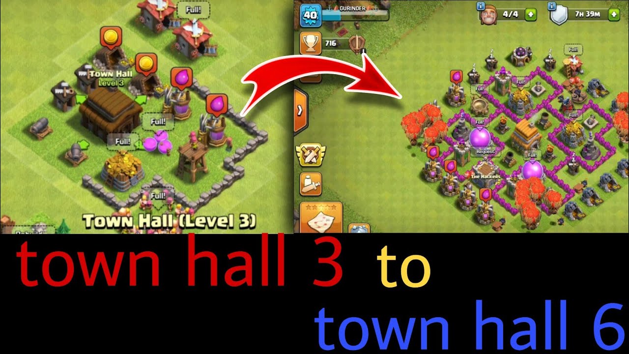 I UPGRADE TOWN 3 TO TOWN HALL 6 | GURINDER GAMER | PART-2 | - YouTube