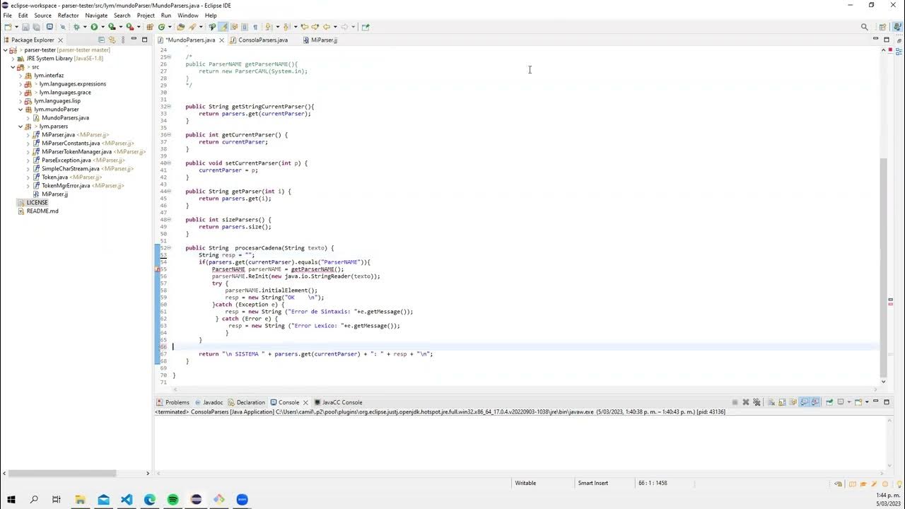 JavaCC ParserTester Tutorial - YouTube