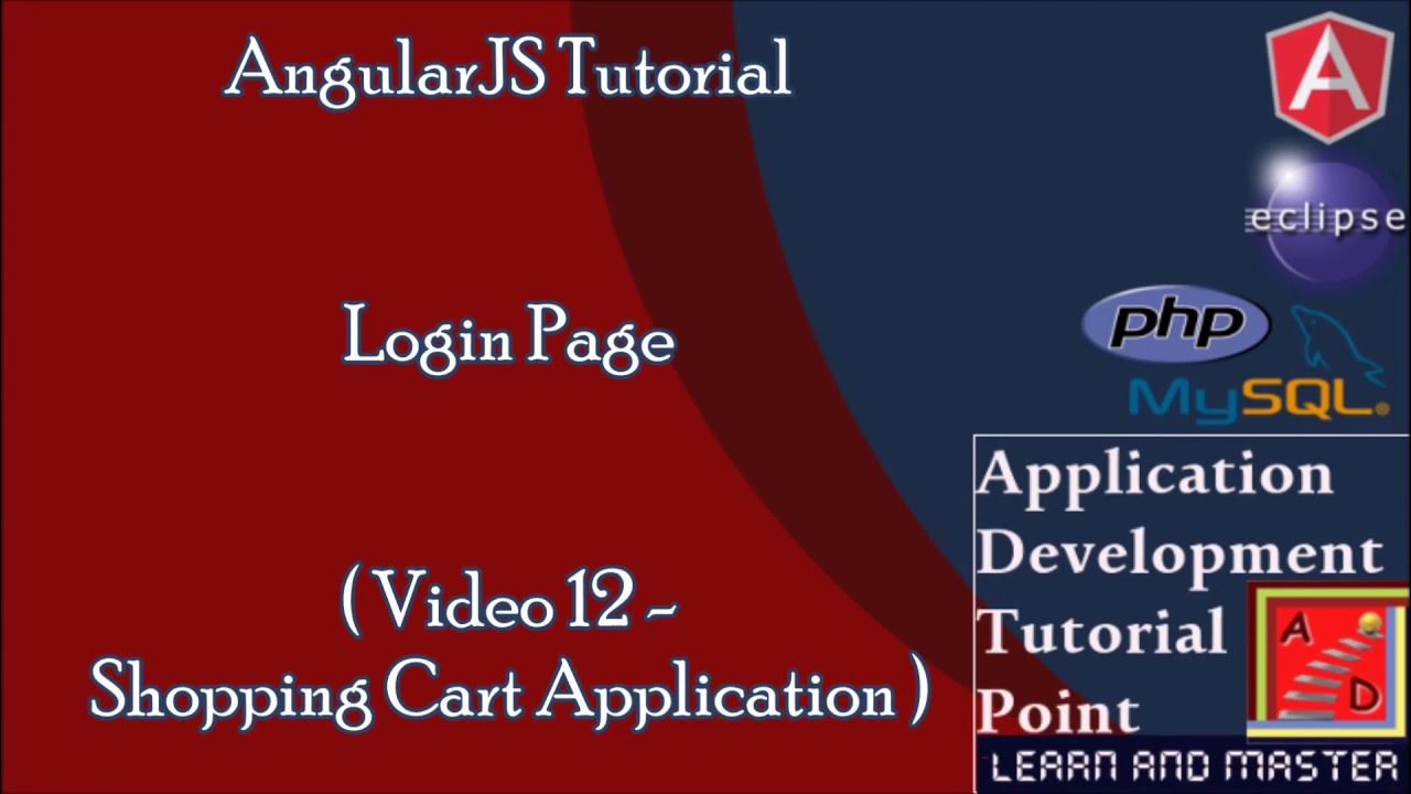 AngularJS Tutorial(Shopping Cart).Video 12.Create Modal Login Page - YouTube