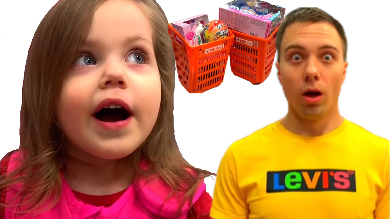 Viki have a magic dream about toys with Dad - YouTube
