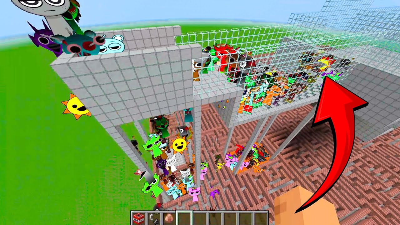 Durple and Bodybuilder in Maze Gmod Minecraft Raddy NEW Incredibox ...