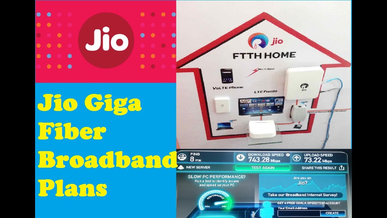 Reliance Jio Giga Fiber Broadband | Plans | Speed | Hindi - YouTube