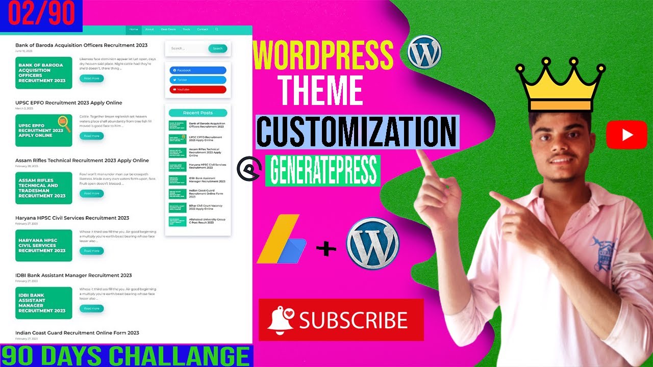 Step-by-Step Guide to Customizing the GeneratePress Theme 🔥 (Day 2 of 90-Day Blogging Challenge ...