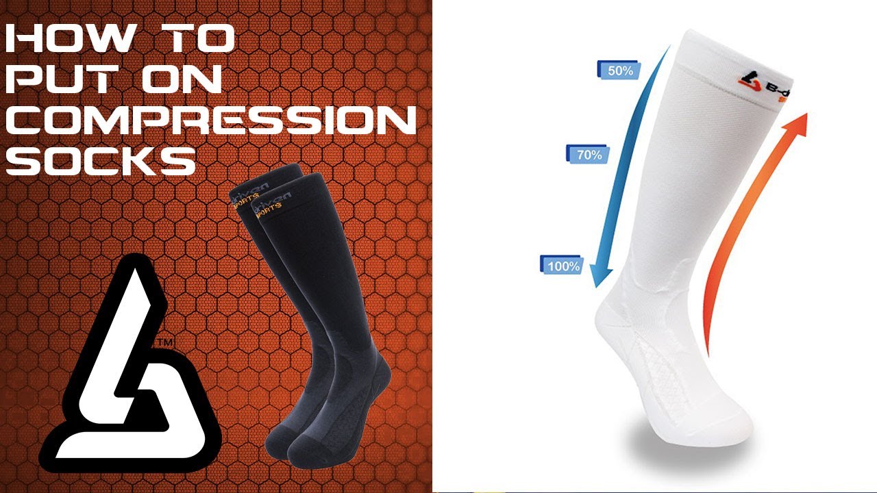 How to Put on Compression Socks (20-30mmHG Compression Socks) - YouTube