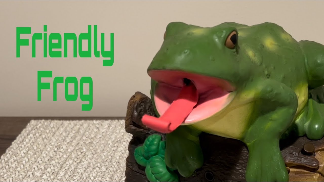 ‘Friendly Frog’ Singing and Croaking Bullfrog - YouTube