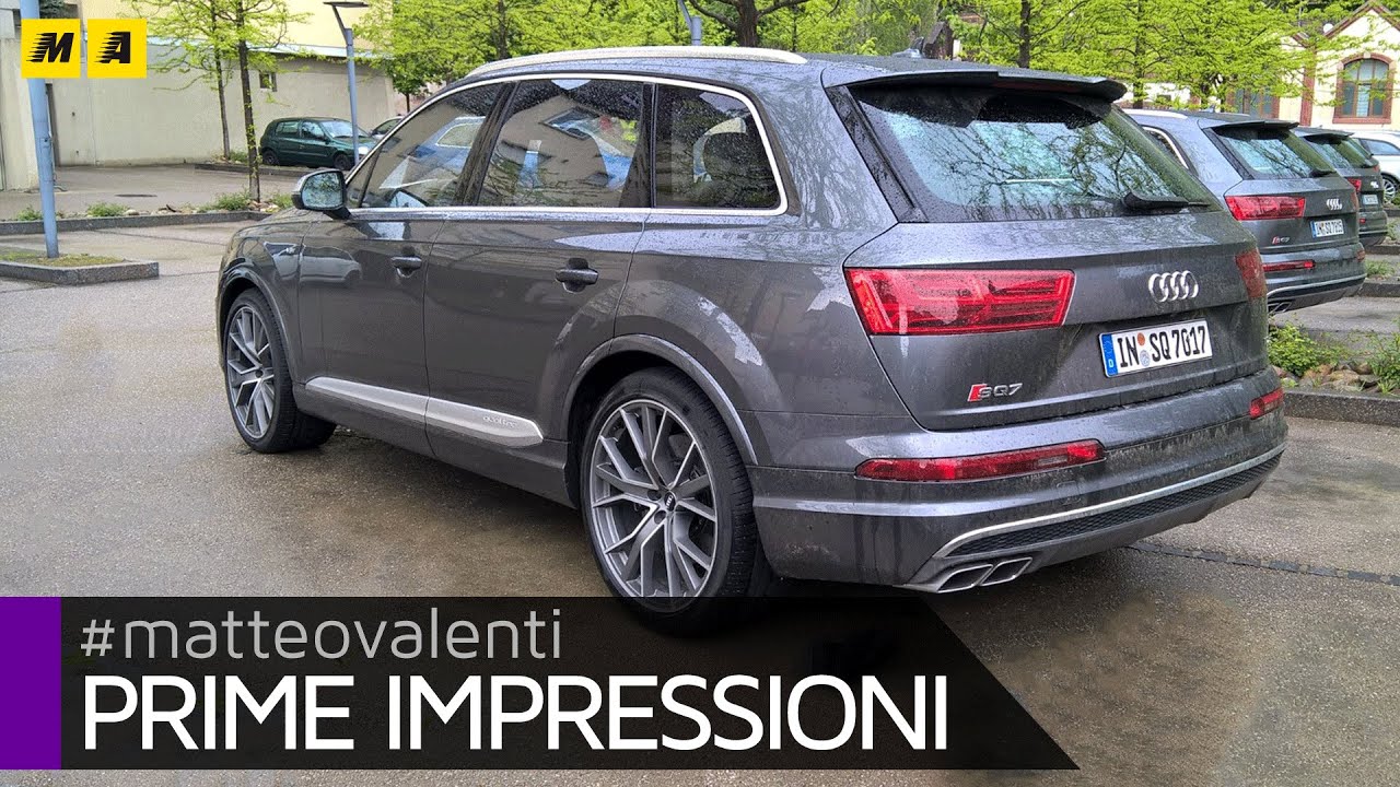 Audi SQ7 V8 - Prime impressioni - YouTube