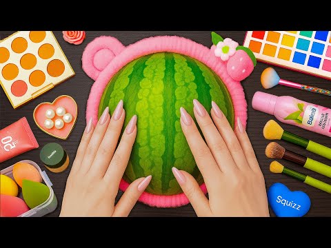 ASMR Makeup on Watermelon (No Talking)