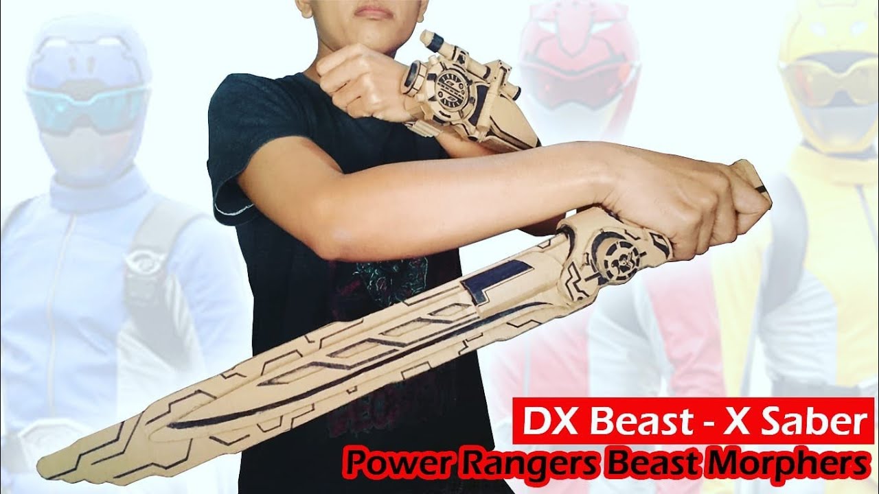 Cara Membuat DX Pedang Power Rangers Beast Morphers - Beast X Saber ...