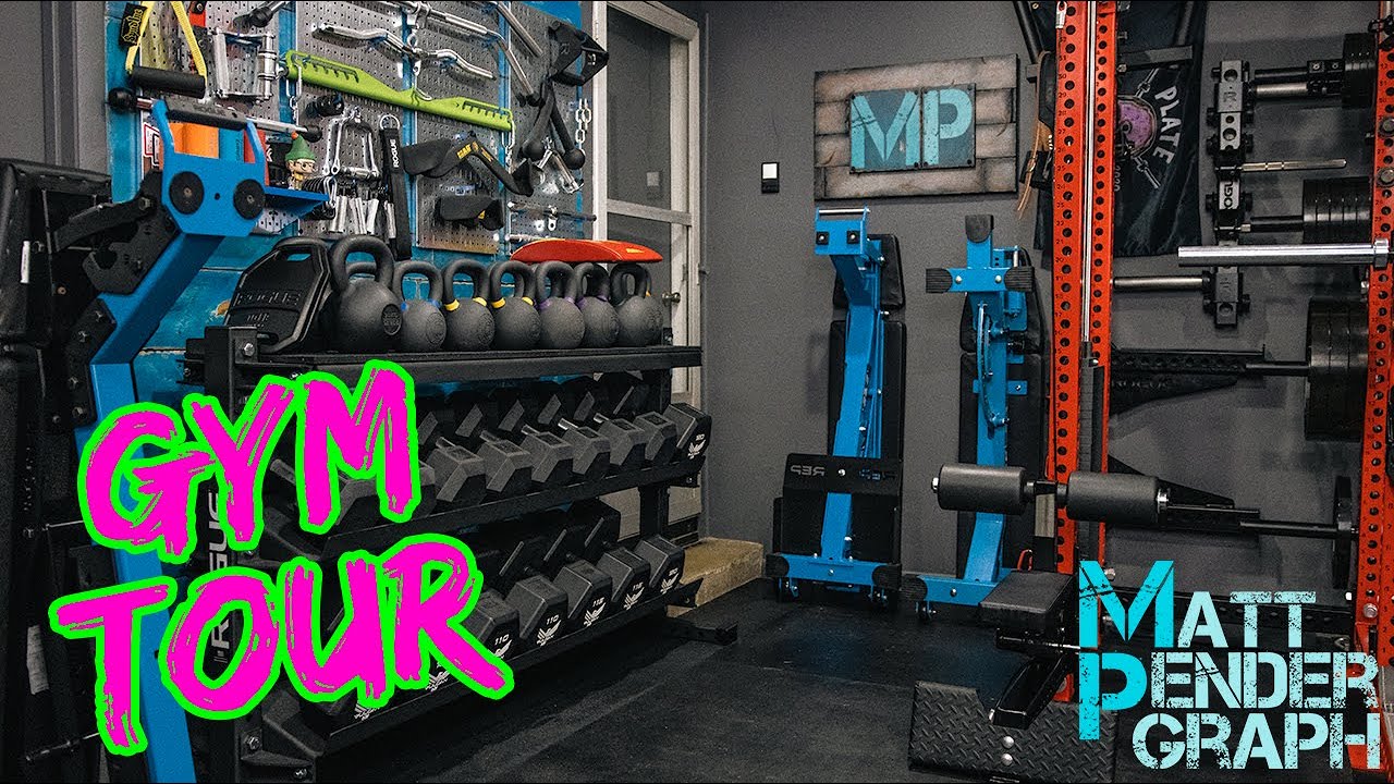 Home Garage Gym Tour Rogue Monster Rack RM-6 Slinger REP FT-5000 ...