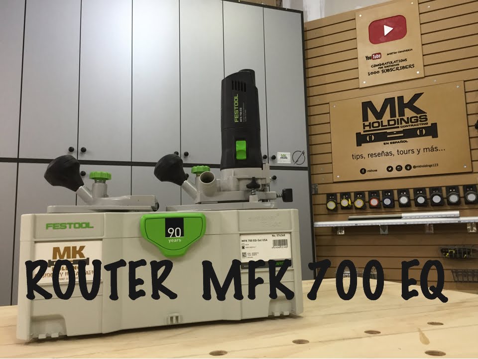 Reseña de la Fresadora o Router MFK 700 de Festool - YouTube