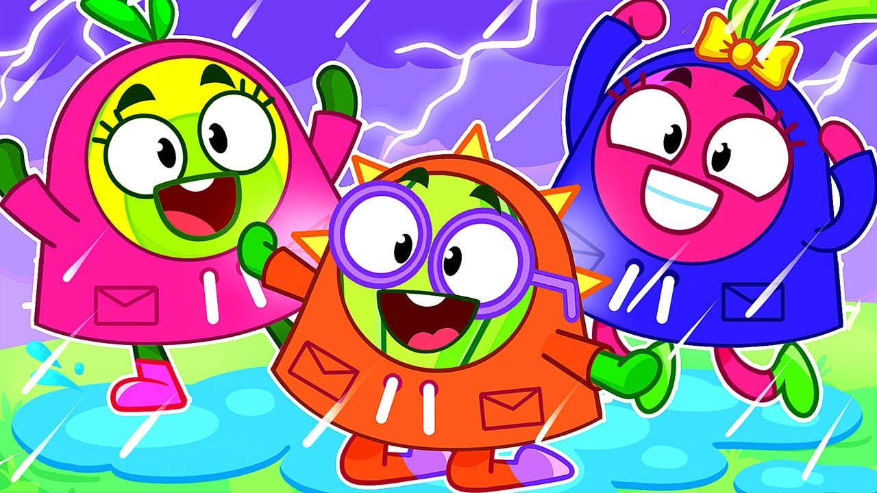 Rain Rain Go Away ☔💧 Rainy Day Song 🌈 || Kids Songs by VocaVoca Friends ...