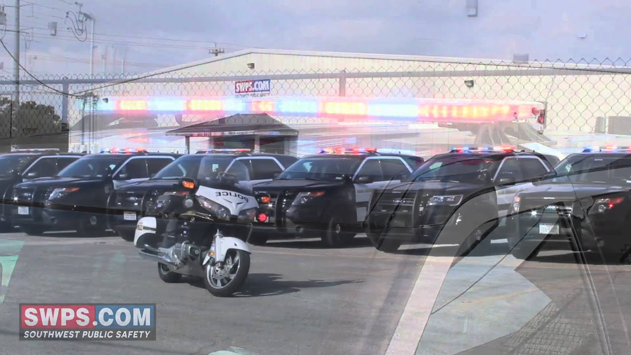 SWPS SAPD police vehicles in memory of Deputy Goforth - YouTube