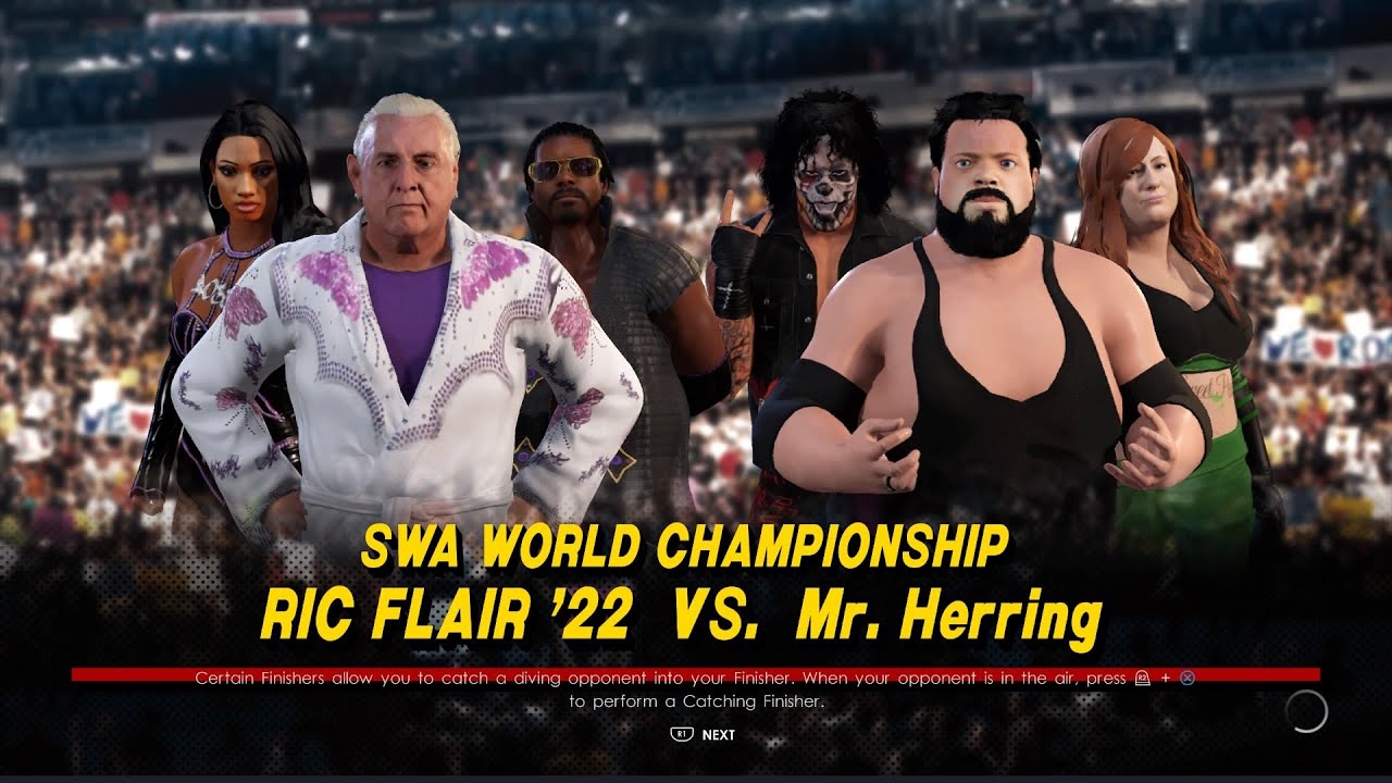 Ric Flair vs Mr Herring (LxL FC 2K PTL EP:4/MAIN EVENT) WWE2K22 - YouTube