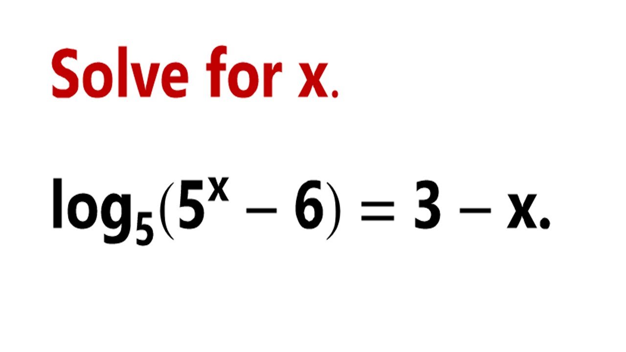 A nice logarithmic equation. | How to solve? | You should know the ...