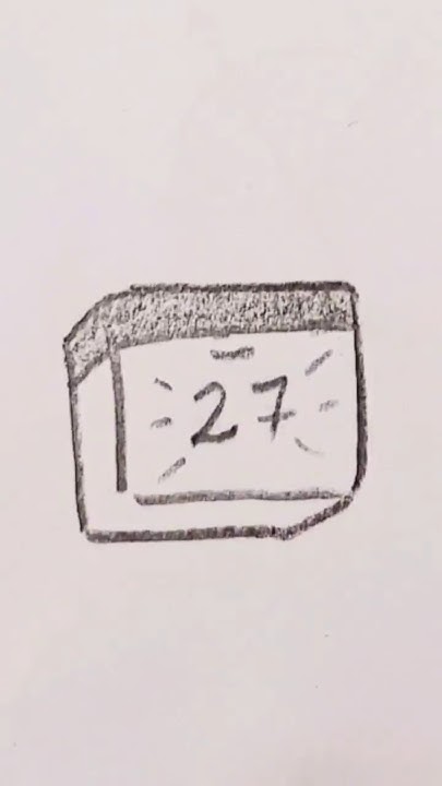 Essy cute fast way to draw a calendar 📅 step by step with easy fast way ...