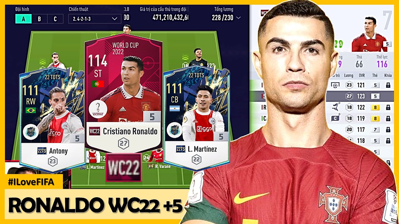 I Love Trải Nghiệm C. RONALDO WC22 +5 Lần Đầu Tiên Cùng Team Color QUỶ ...