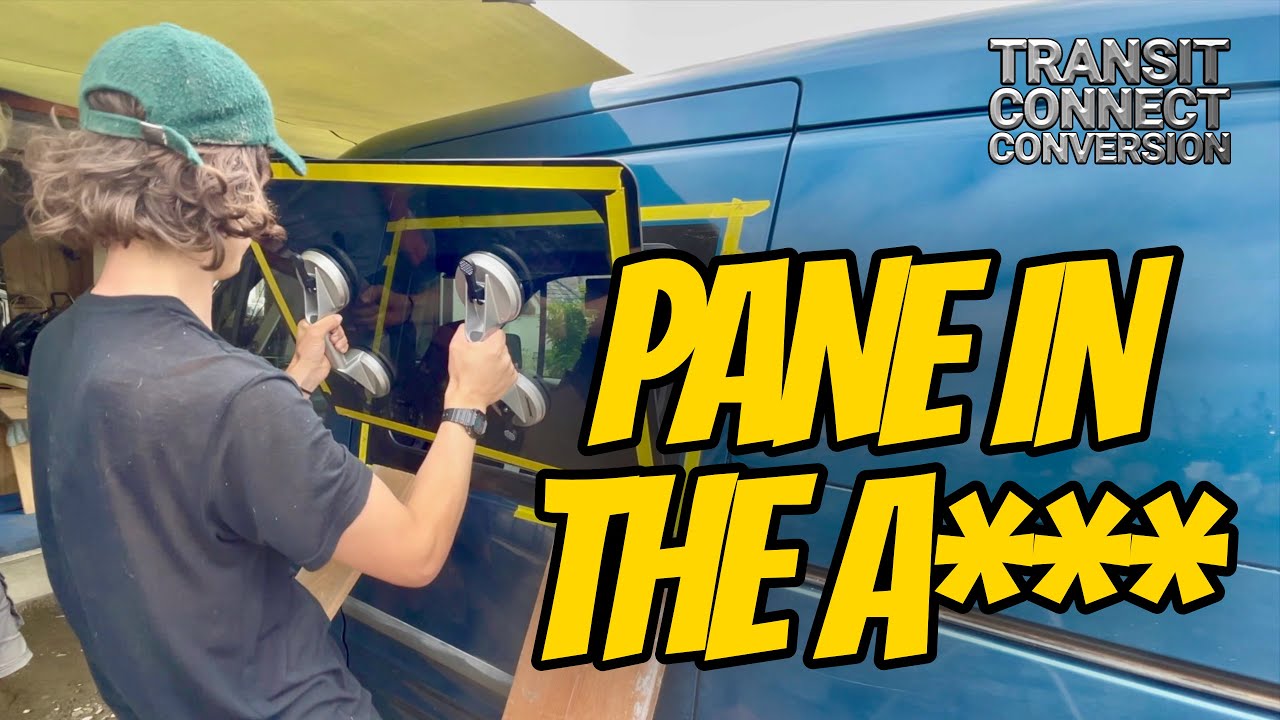 How to install a window in your Ford Transit Connect Camper (PART 2 ...