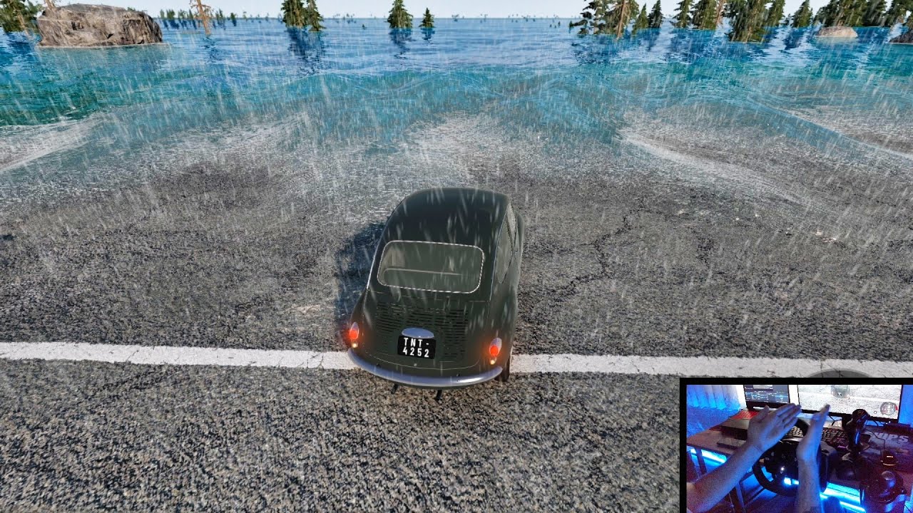 This BeamNG ESCAPE THE FLOOD Map Terrified Me || Logitech g920 ...