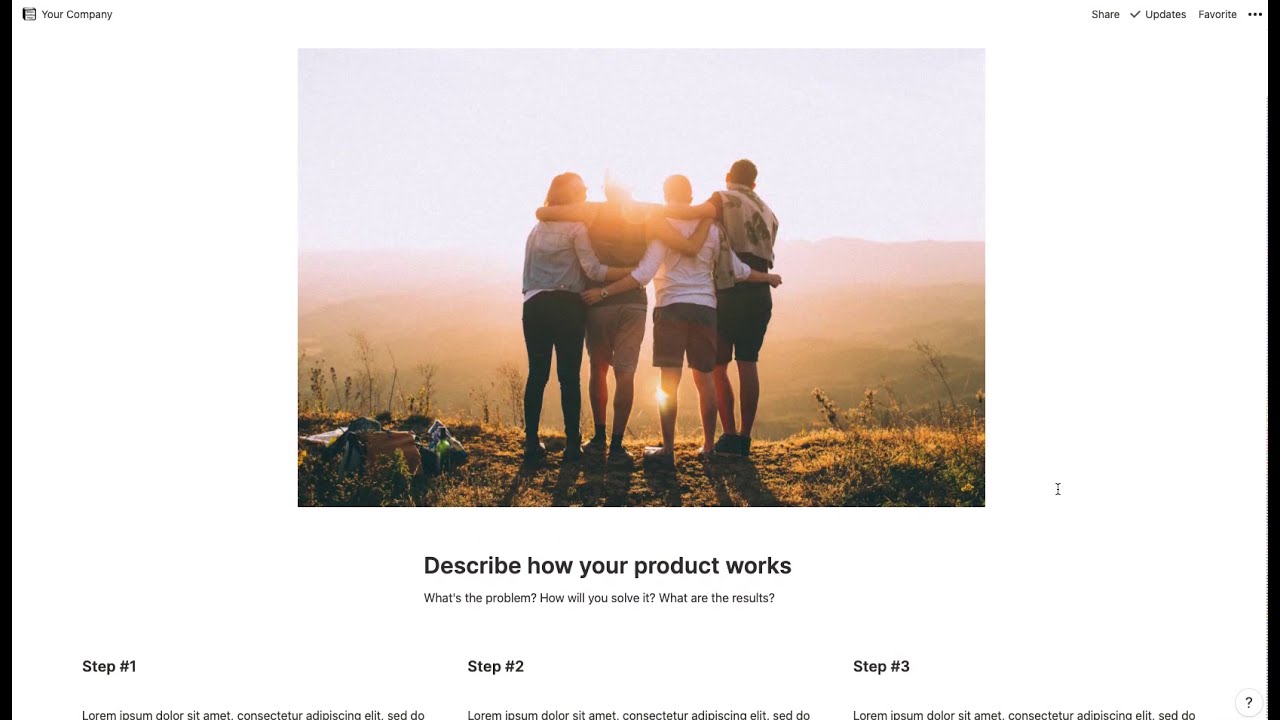 Notion Landing Page Template Demo - YouTube