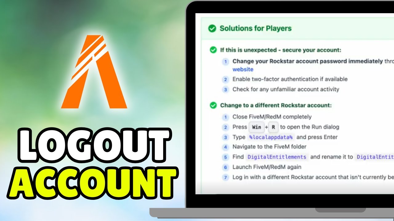 How To Logout & Change FiveM Account (2026) - Switch/Reset Your FiveM ...