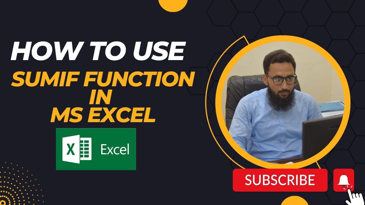 How To Use Sumif Function In Excel Sumiffunctioninexcel Excelsumif Microsoftexceltutorial 4671