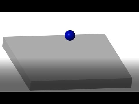 simulate a ball bounce on a moving table using matlab simscape - YouTube