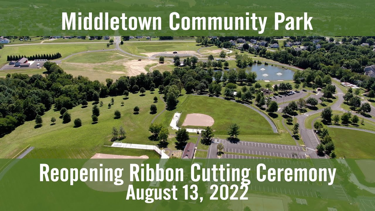 Middletown Community Park Re-Opening Ribbon-Cutting Ceremony - YouTube