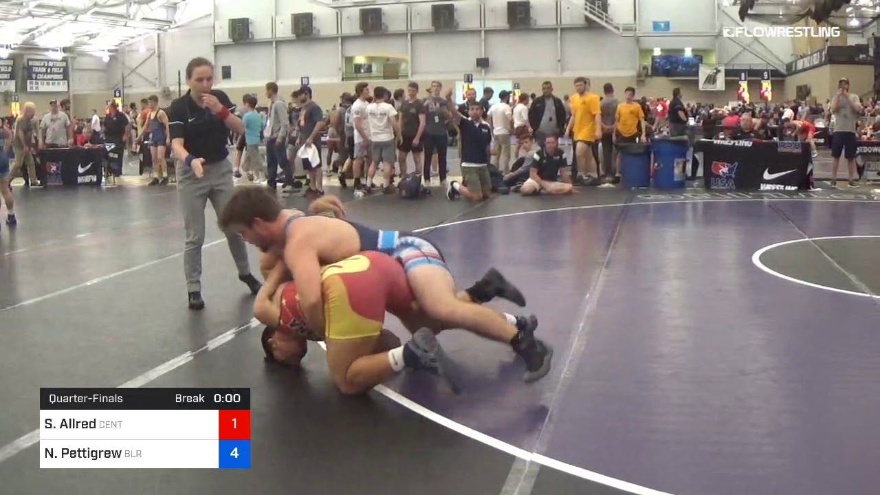 92 Kg Quarterfinal Silas Allred Central Indiana Academy Of Wrestling Vs ...