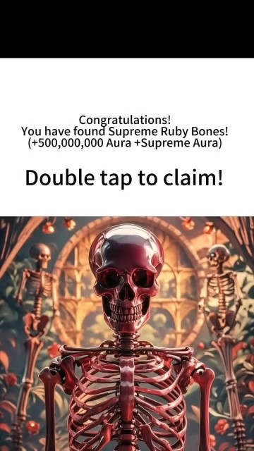 SUPREME RUBY BONES AURA♦️ - YouTube