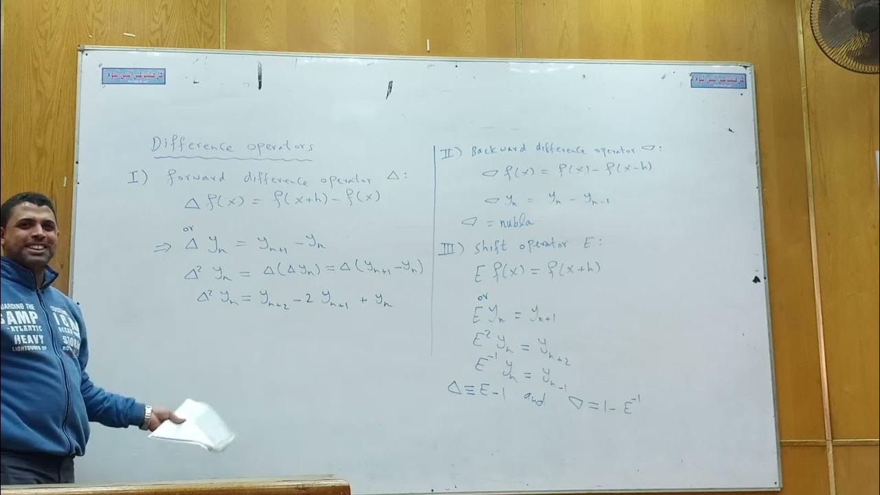Sec.6_math | Difference operators and Interpolation - YouTube
