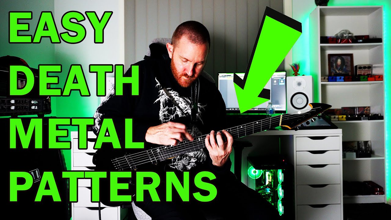 EASY DEATH METAL PATTERN - G# CANNIBAL CORPSE TUNING - YouTube