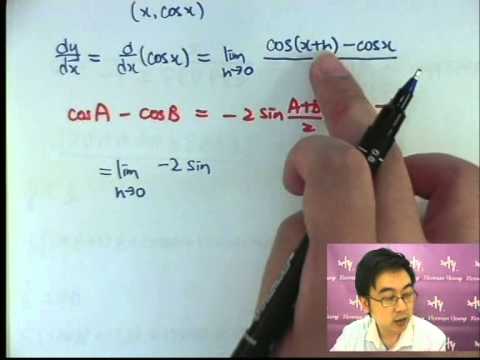 Herman Yeung - Calculus - First Principle find d/dx(cosx) 基本原理求 d/dx ...