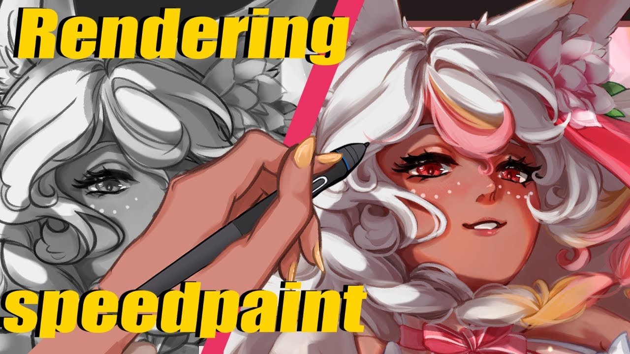 Rendering A Drawing I Did In A Previous Video [Speedpaint] - YouTube