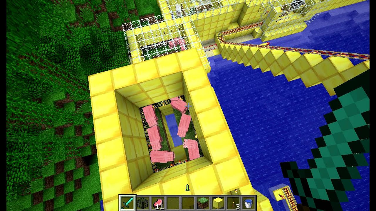 Minecraft Cooked Porkchop Factory - YouTube