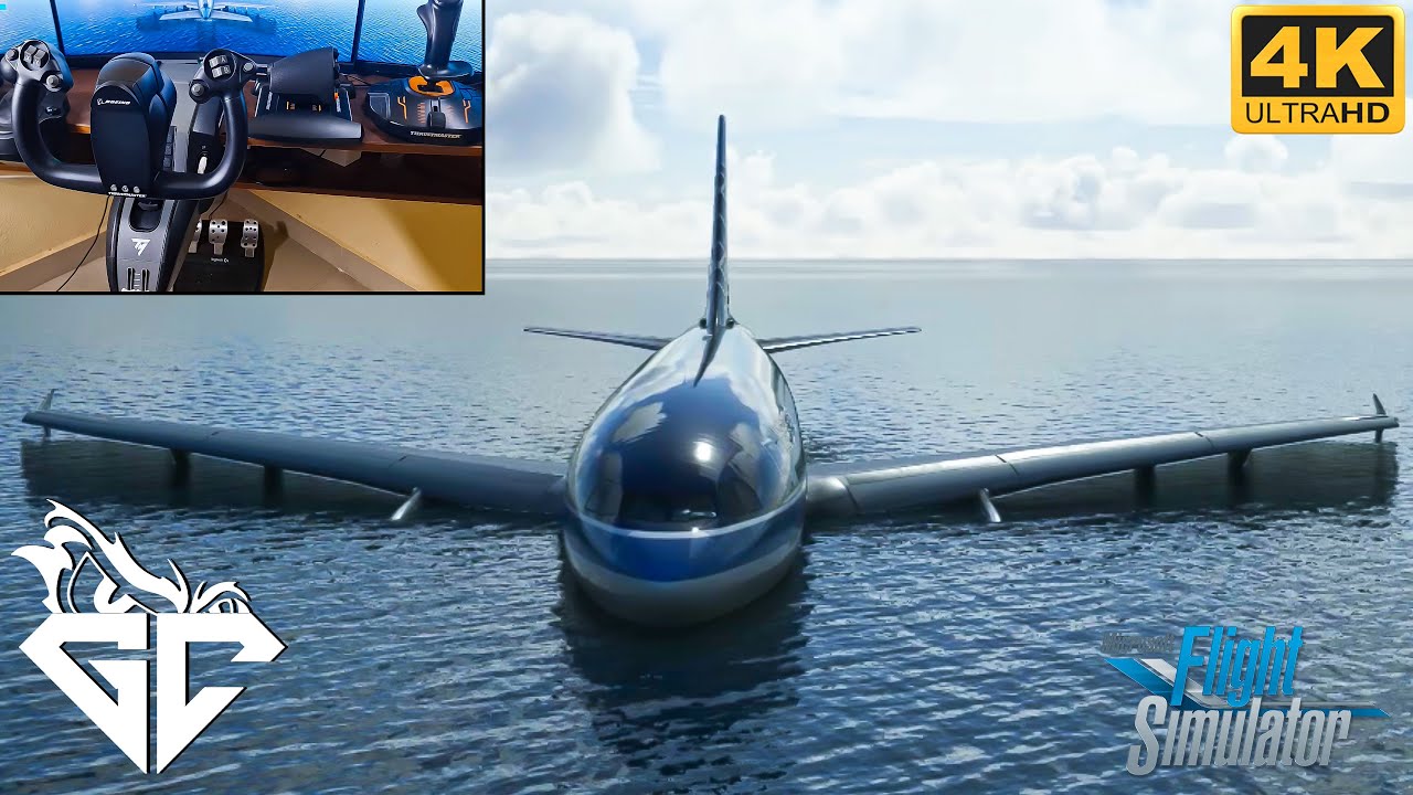 Flight Extreme Water Landing | Microsoft Flight Simulator | 4K UHD | 60 ...