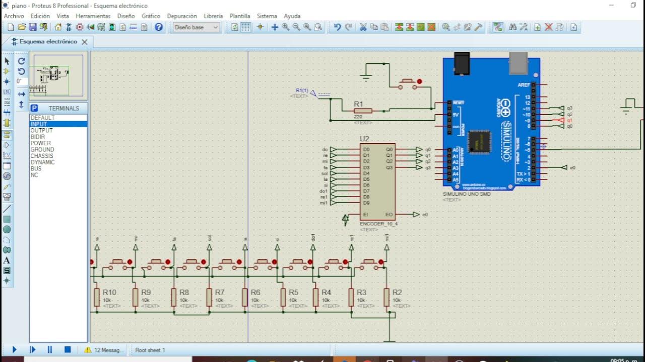 how to design a piano using ARDUINO and PROTEUS. - YouTube