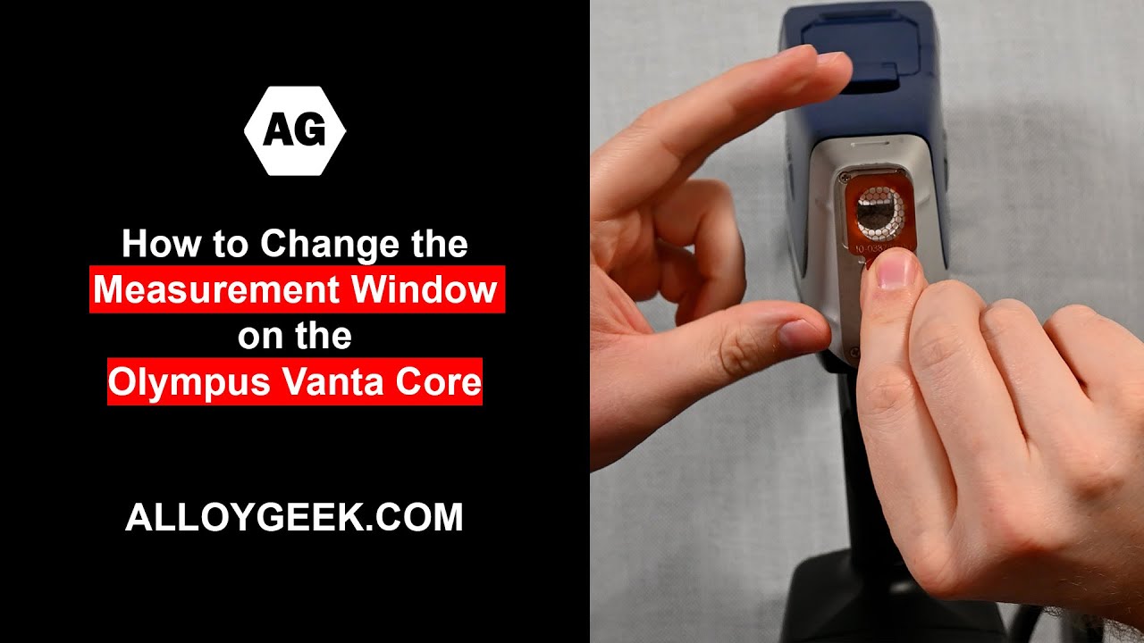 How to Change the Measurement Window on the Olympus Vanta Core - YouTube