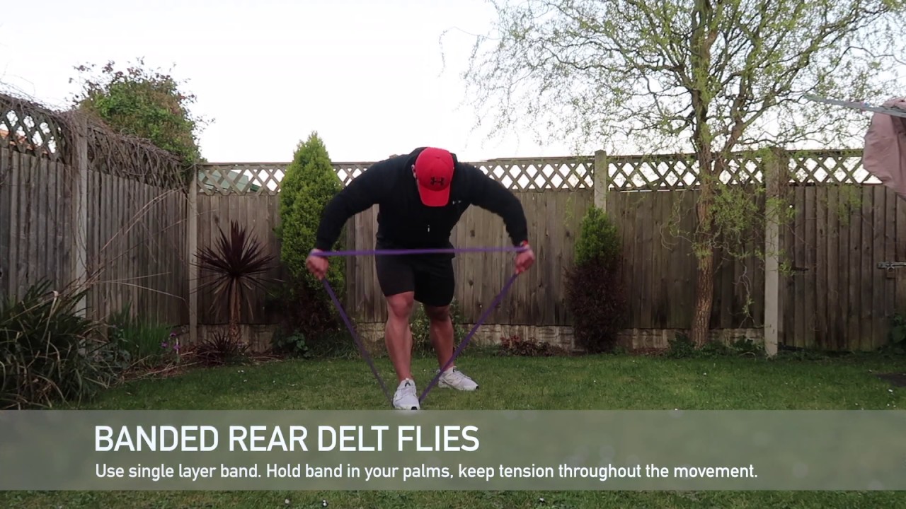 Banded Rear Delt Flies - YouTube