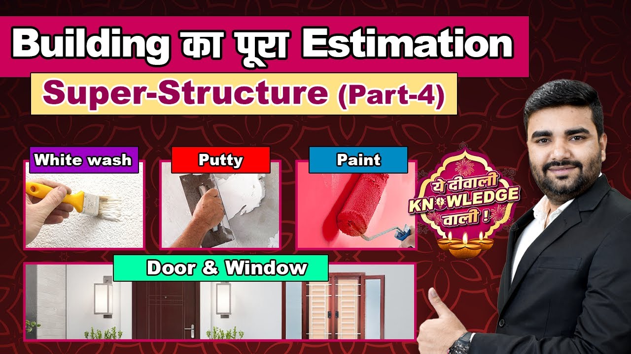 Complete Super Structure Estimation & Costing | Whitewash, Putty, Paint ...