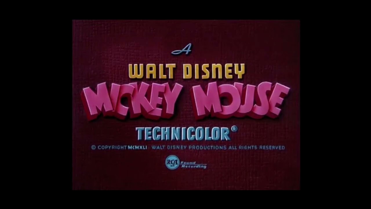 Mickey Mouse The Little Whirlwind Opening (1941) - YouTube