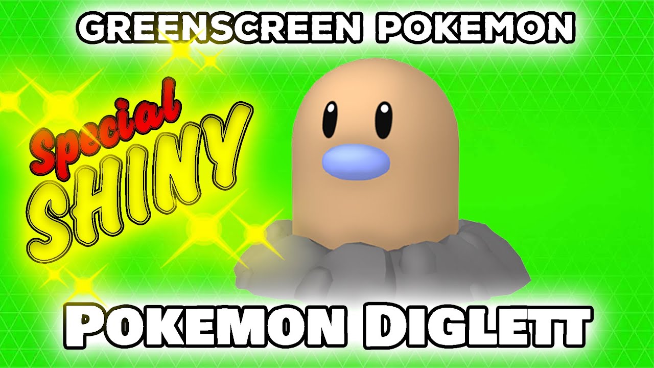 Pokemon Shiny Diglett | GreenScreen | Pokemonn GO | 👍POGO - YouTube