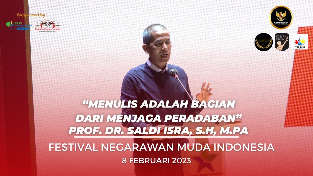 THE JUDGE TALK- Kuliah Umum Prof.Dr. Saldi Isra, S.H., M.PA. - YouTube