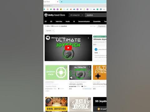 Unity Best Free Touch Joystick For Android Games - Unity Joystick Tutorial - YouTube
